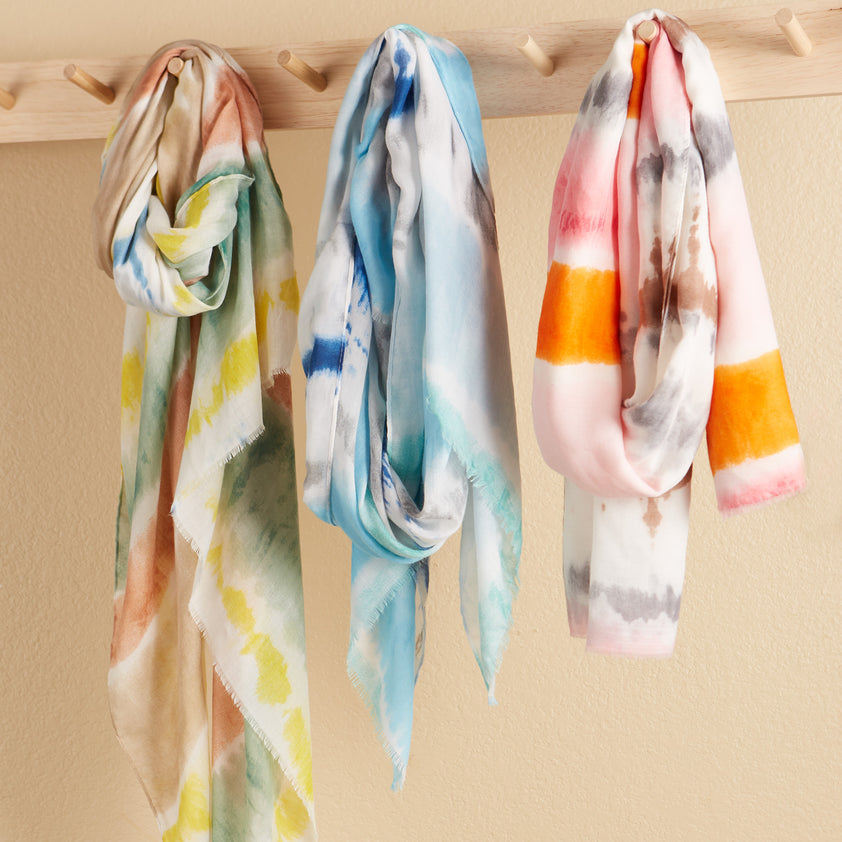 Skye Tie Dye Scarf - Blue/Gray – Hadley Wren Wholesale